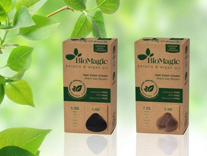 BioMagic Organic Hair Colour Cream - Light Golden Brown | Lazada