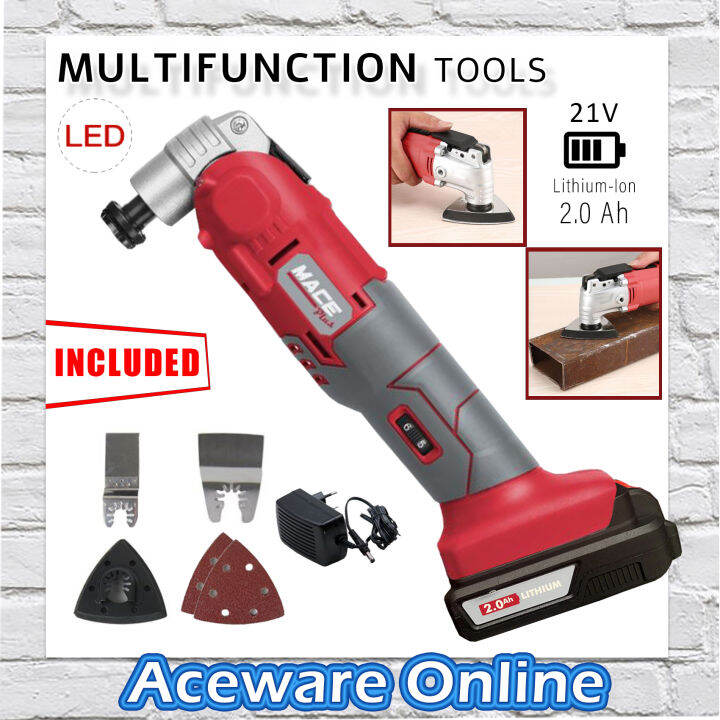 MT-MT21V Mace Cordless Multifunction Tools Oscillating Multitool With ...