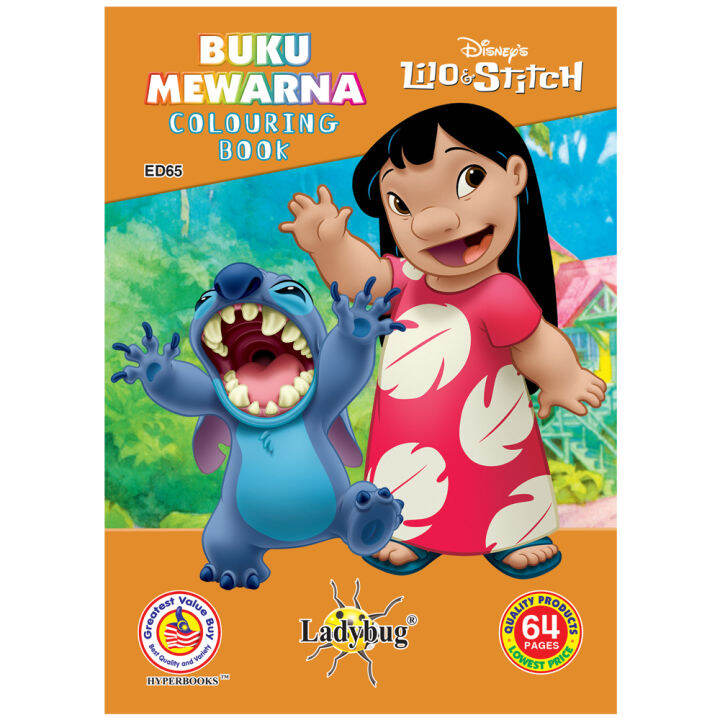 Disney Lilo & Stitch Colouring Book 64 Pages B6 Size ED 65 | Lazada