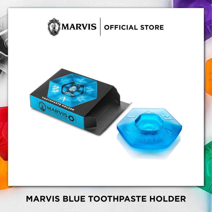 MARVIS BLUE TOOTHPASTE HOLDER / แท่นวางยาสีฟันมาร์วิส (สีฟ้า) | Lazada ...