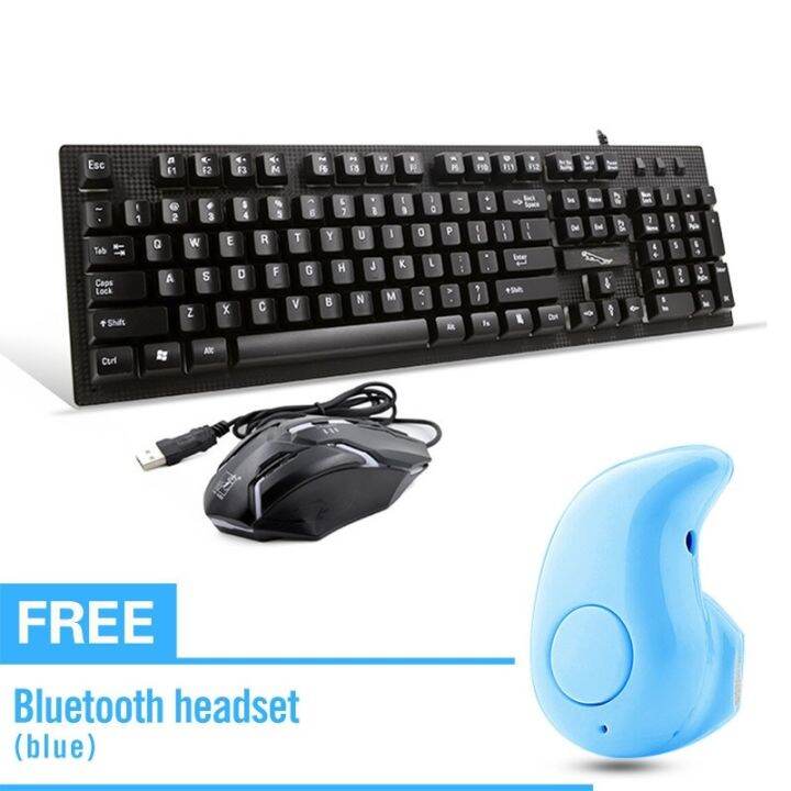 COD Gaming 7 Color LED Backlight USB Keyboard And Mouse Set With Free ...