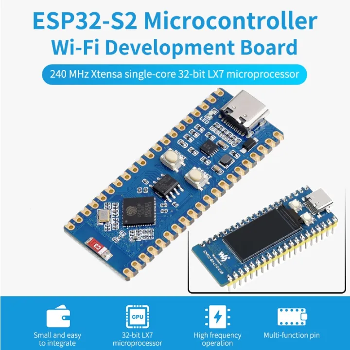ESP32-S2ไมโครคอนโทรลเลอร์2.4 GHz Wi-Fi Development Board 240MHz โมดูลโปรเซสเซอร์พร้อม Pin/lcd ...
