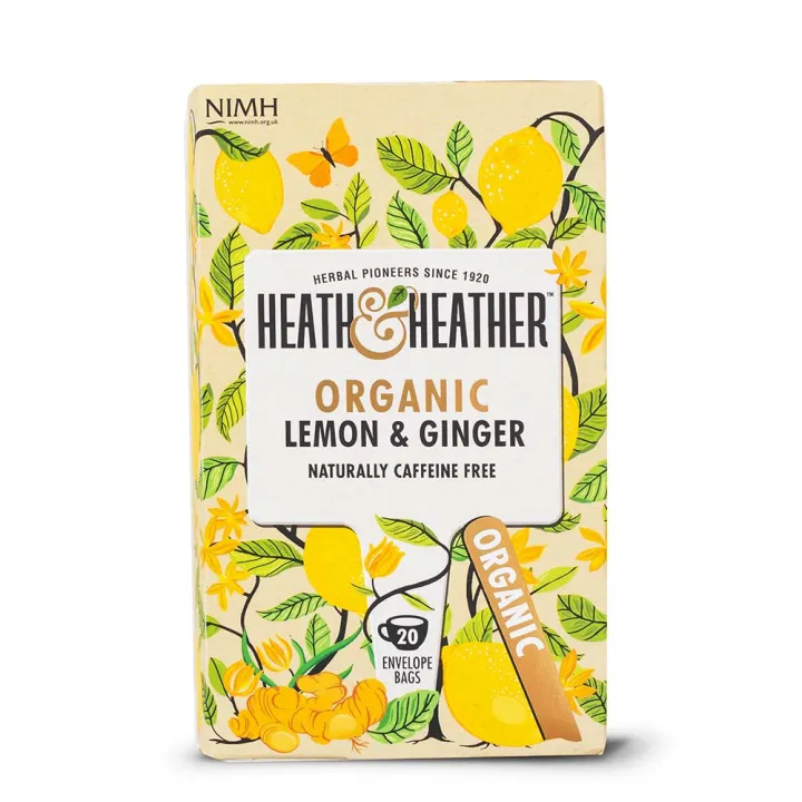 Heath & Heather Organic Lemon & Ginger Tea 30g (20bags) | Lazada PH
