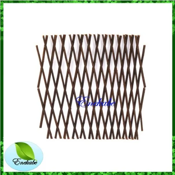 Pagar Teralis Kayu Teralis Daun Rambat/Bunga Rambat Ranting kayu asli ...