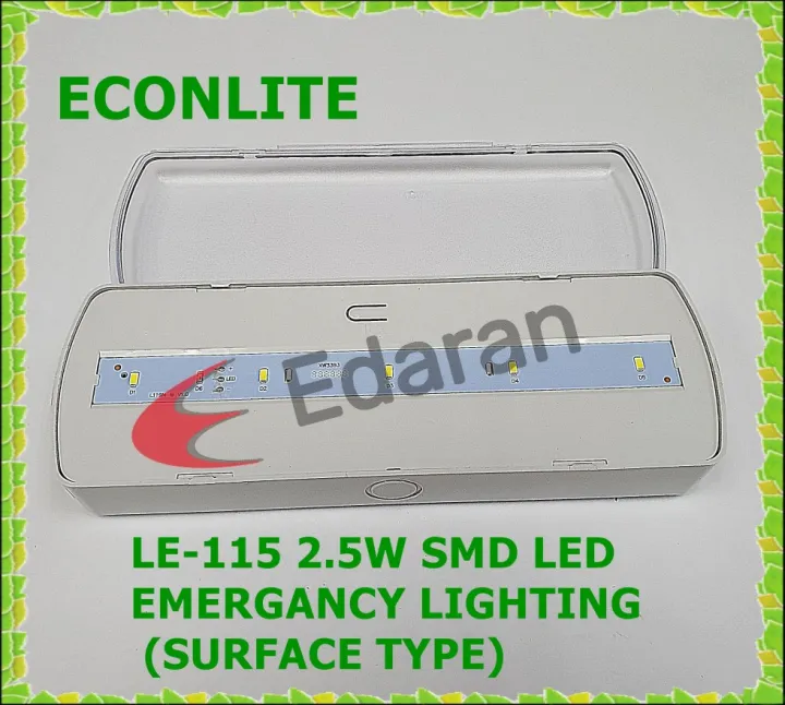 ECONLITE LE-115 2.5W SMD LED EMERGENCY LIGHTING (SURFACE TYPE) | Lazada