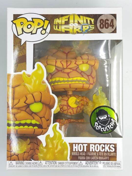 Funko Pop Marvel Infinity Warps - Hot Rocks #864 (กล่องมีตำหนินิดหน่อย ...