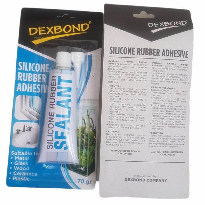 Lem Silicone Sealant Dexbond Rubber Adhesive 30 Gr Lem Untuk Kaca ...