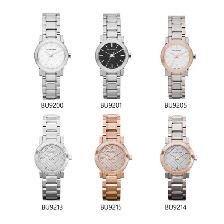 Burberry เบอร์เบอรี่ นาฬิกาข้อมือผู้หญิง นาฬิกาข้อมือ นาฬิกาแบรนด์เนม ของแท้ 100% BU9213 BU9200 ...