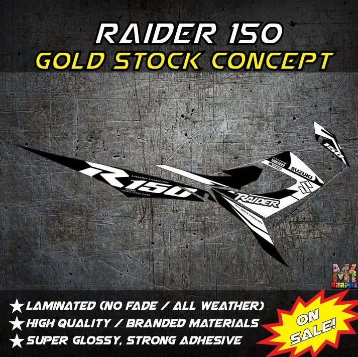 Raider 150 Carb Type FULL BODY DECALS STICKERS VINYL HIGH QUALITY ...