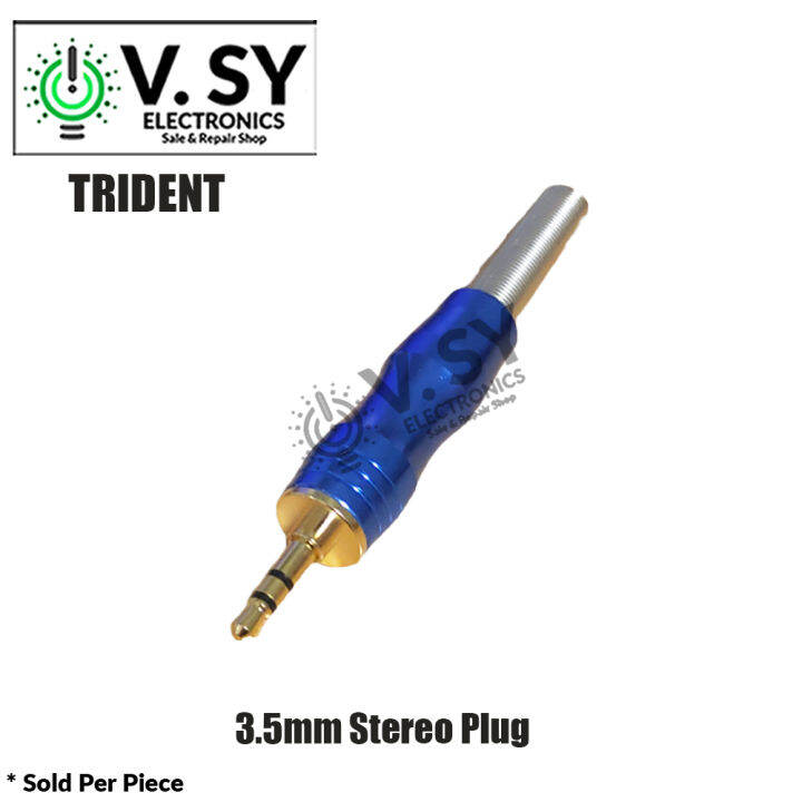 Trident Male 3.5mm Plug Connector Stereo Heavy Duty | Lazada PH