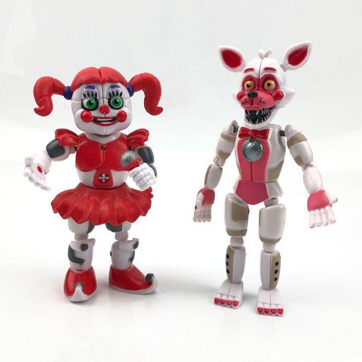 5pcs FNAF Five Nights At Freddy's Baby Ballora Funtime Freddy Ennard ...