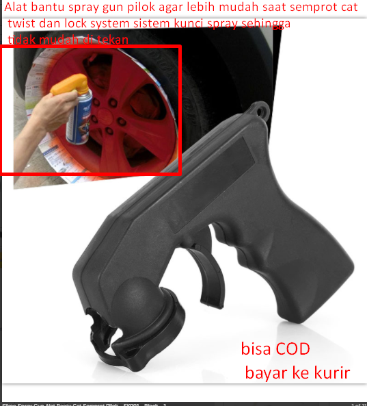 Alat bantu spray gun pilok agar lebih mudah saat semprot cat twist dan ...