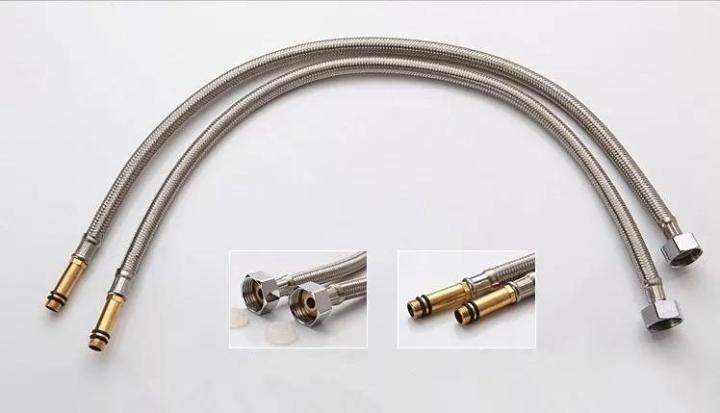 HOT AND COLD 304 STAINLESS FLEXIBLE HOSE 24inch | Lazada PH