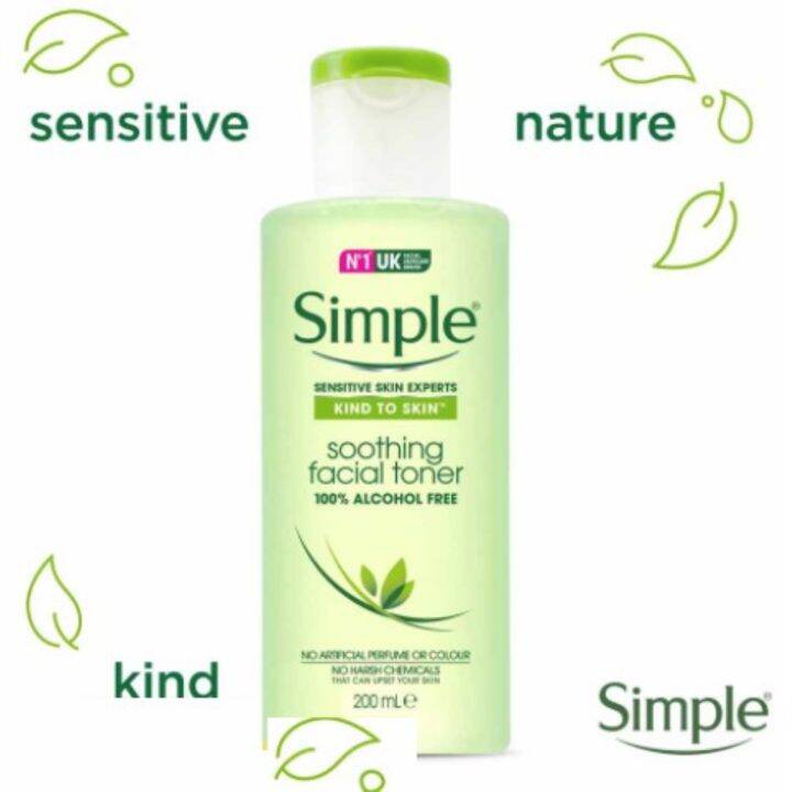 101 Authentic Simple Toner - Kind to Skin Soothing Facial Toner 200ml ...