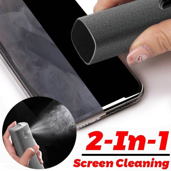 【A Fast】 2 In 1 Phone Screen Cleaner Spray Bottle amp; Microfiber ...