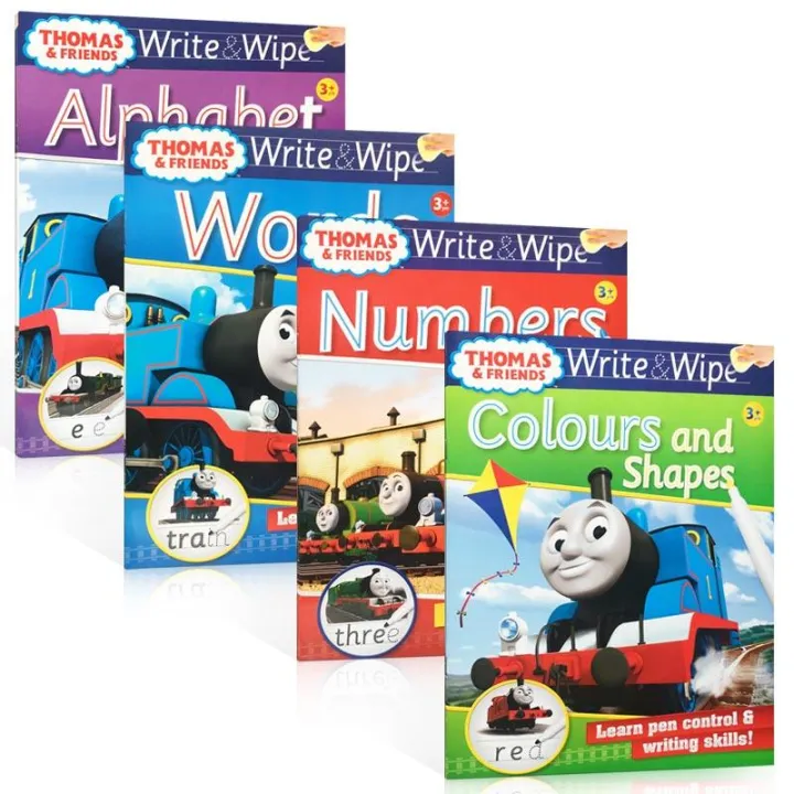 milumilu Thomas and friends Wipe Clean Write Words Colours/Shapes ...