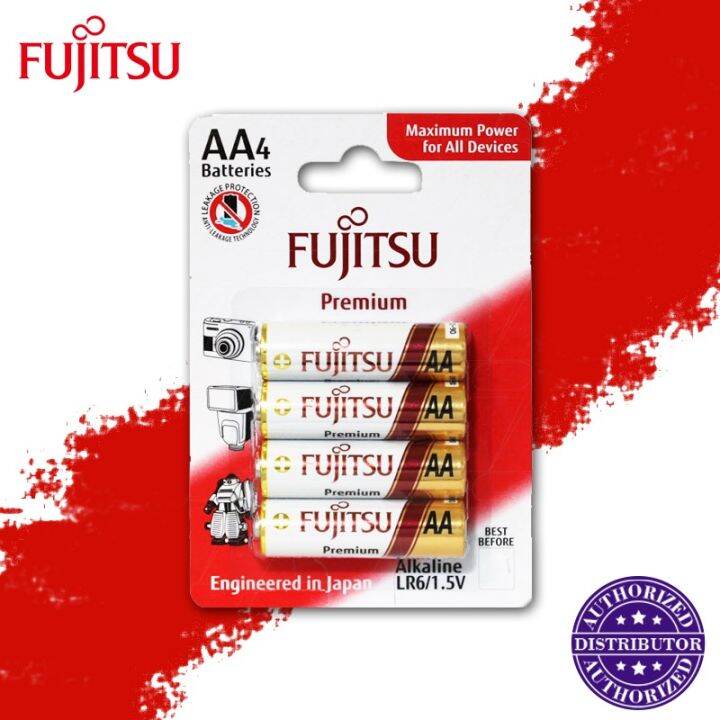Fujitsu Aa Premium Alkaline Battery Lr-6 Disposable 4 Pcs. | Lazada PH