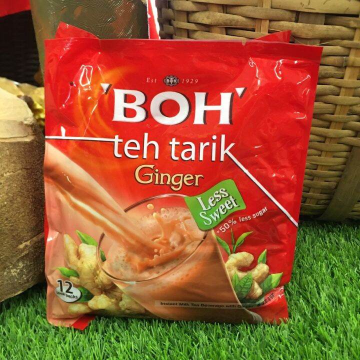 Boh Tea Tarik Original (Less Sweet) & Ginger (Less Sweet) 12 sticks ...