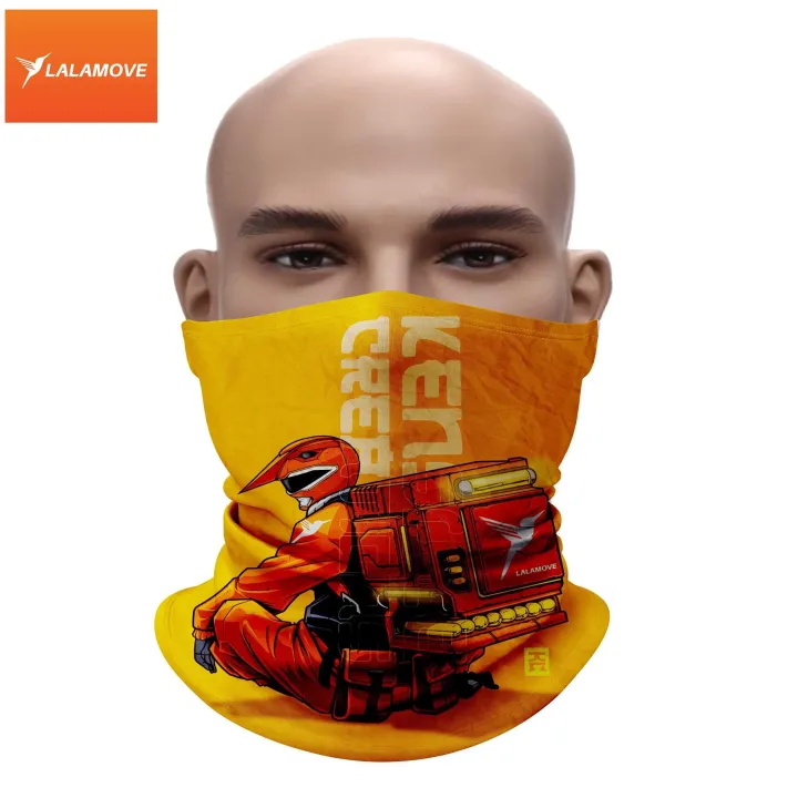 LALAMOVE bandana for motor delivery riders full sublimation high ...