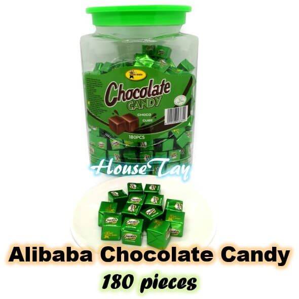 ลูกอมอัดเม็ด Candy Chocolate Alibaba รสช็อคโกแลต ขนาด 80 ลูก -180 ลูก ...