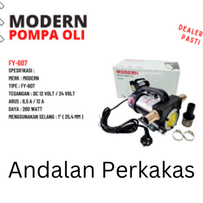 Pompa Oli Arus DC Bisa ACCU 12V 24V Untuk Sedot Oli Solar Bensin MODERN | Lazada Indonesia