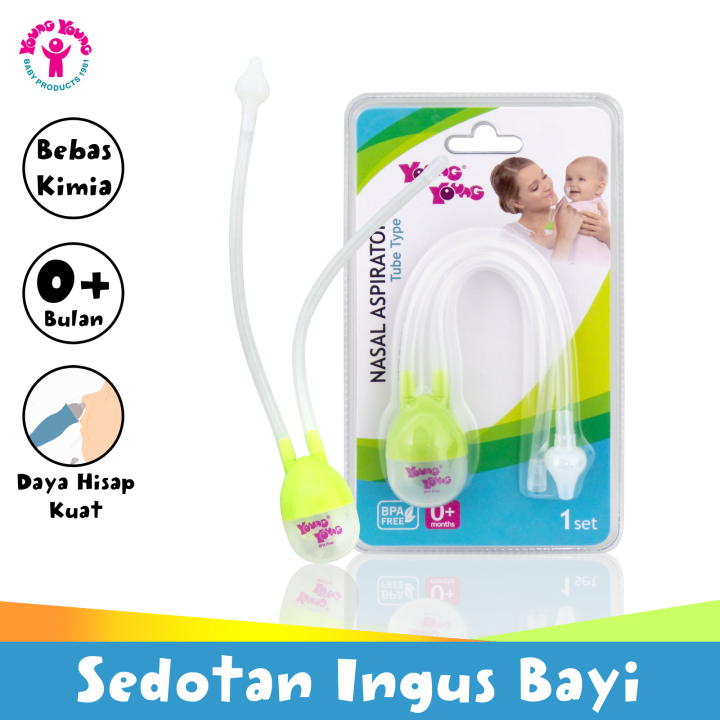 YOUNG YOUNG Penyedot Ingus Bayi 1 Set Nasal Aspirator Tube Type Usia 0 ...