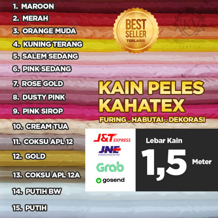 Kain Polos Gulungan Murah Roll Rolan Bahan Daleman Baju Bendera ...