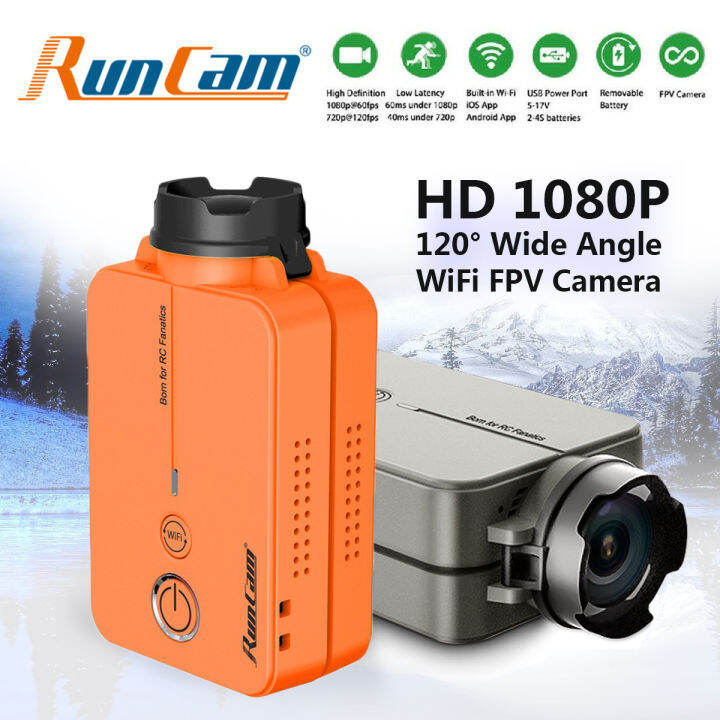 ZOM410 RunCam 2 HD 1080P IR Blocked FOV 120° Wide Angle WiFi FPV Camera ...
