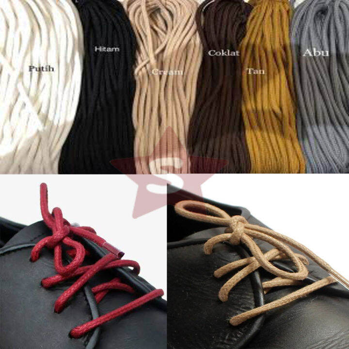Tali sepatu bulat Pantofel Boots Sneakers Safety (Sepasang) | Lazada ...