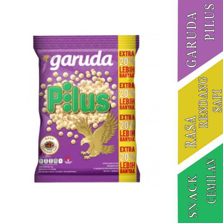 Pilus Rasa Rendang Sapi - Pilus Garuda - Snack Cemilan - 80+16g ...
