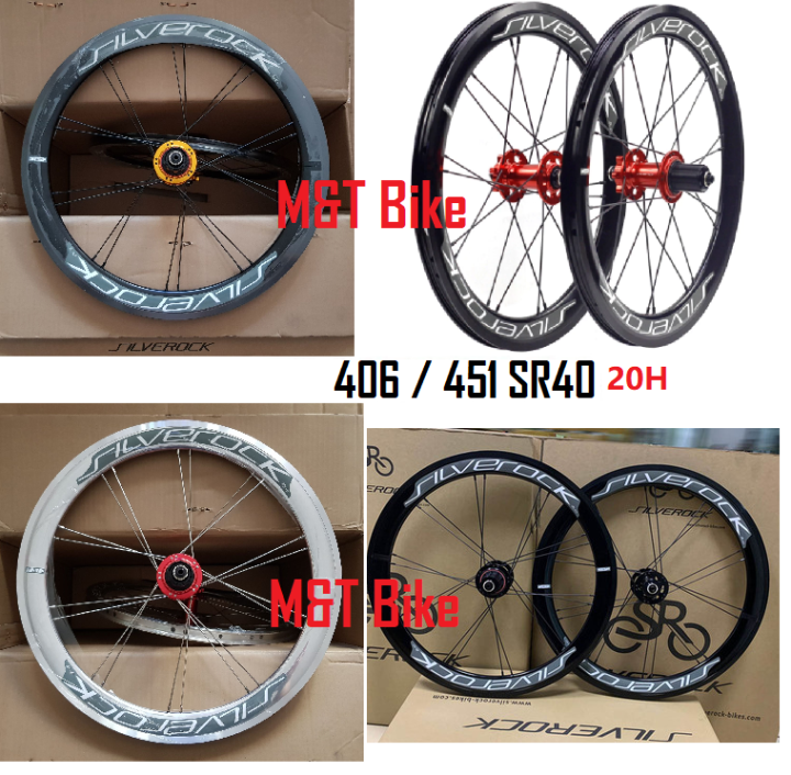 [SG SELLER] SILVEROCK SR40 Bike High Profile Wheels 20" 406 451 Disc ...
