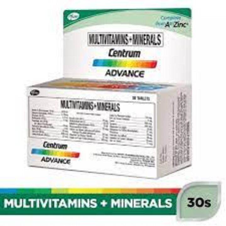Centrum Advance Multivitamins and Minerals Complete from A to Zinc 30 ...