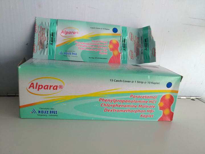 ALPARA TABLET OBAT DEMAM BATUK PILEK PER STRIP ISI 10 KAPLET | Lazada ...