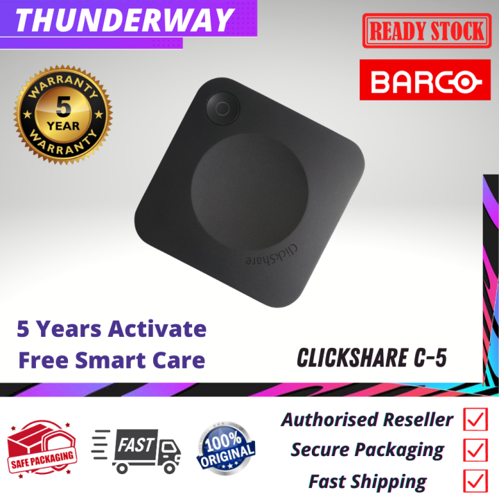 BARCO Clickshare C-5 Hybrids Collaboration flow in small, medium ...