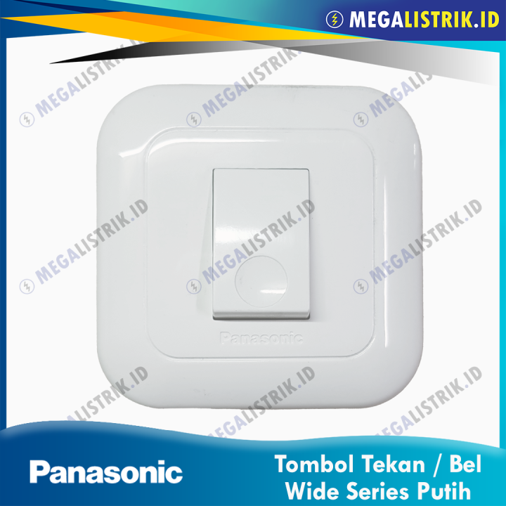 PANASONIC SAKLAR TOMBOL BEL TEKAN PUTIH / TOMBOL BELL INBOW WIDE SERIES ...