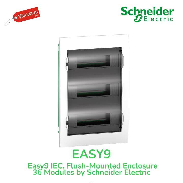 EZ9E312S2F Easy9 IEC, Flush-Mounted Enclosure 36 Modules by Schneider ...