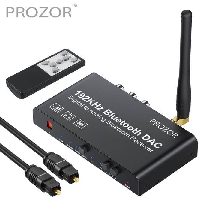 PROZOR DAC Converter Built-in Bluetooth-Compatible Receiver 192kHz DAC ...