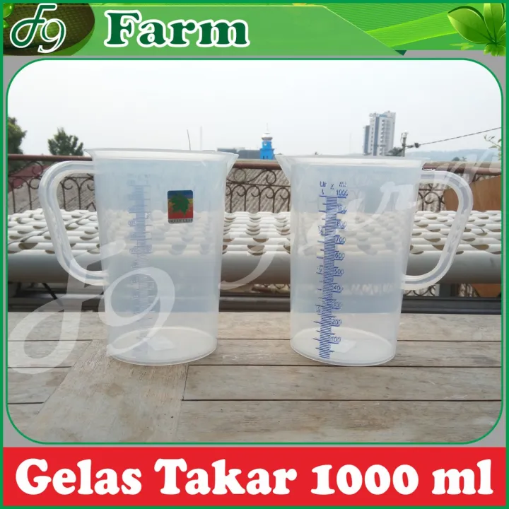 Gelas ukur / Takar 1 Liter 1000 ml merek Green Leaf & Tantos Takaran ...