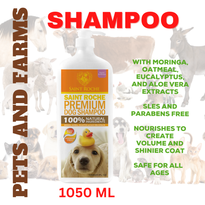 SAINT ROCHE PREMIUM ORGANIC DOG SHAMPOO SWEET EMBRACE 1050 ML | Lazada PH