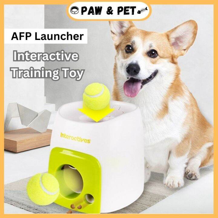 Automatic Ball Laucher Dog Interactive Fetch Toy Dog Toy Tennis Ball ...