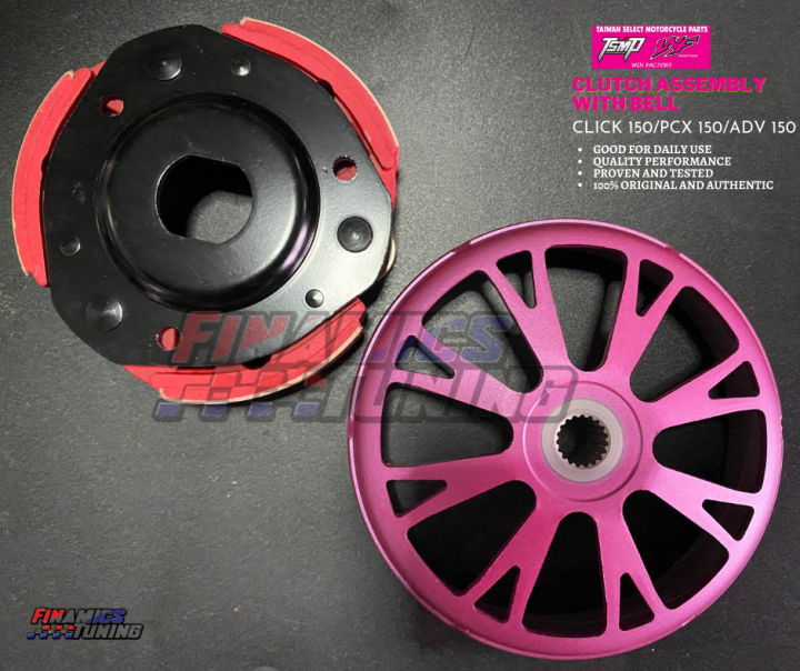 HONDA CLICK TSMP CLUTCH LINING ASSEMBLY WITH BELL HONDA CLICK 150 PCX ...