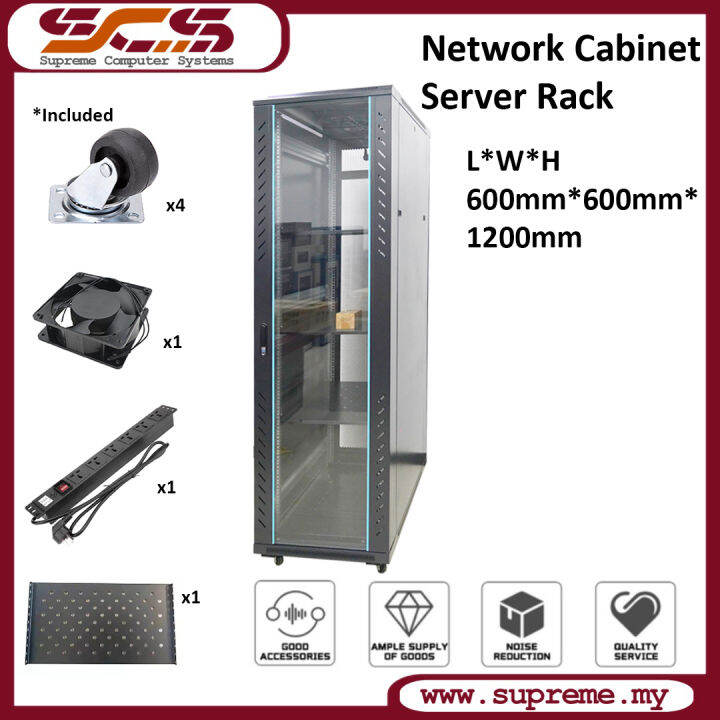 19 inch 24U Network Cabinet Server Rack soundproof fireproof rack ...