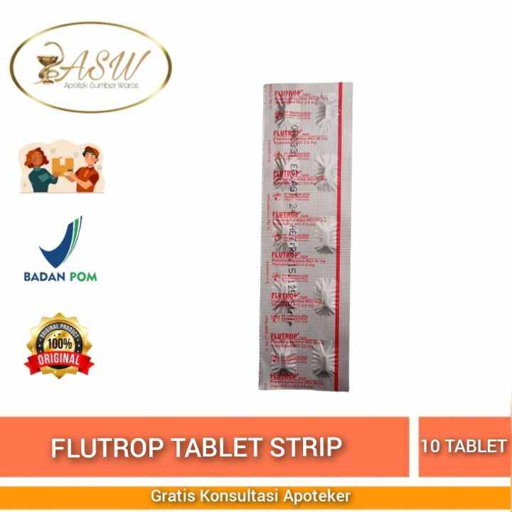 FLUTROP TABLET STRIP ISI 10 TABLET/ Obat Batuk Pilek | Lazada Indonesia