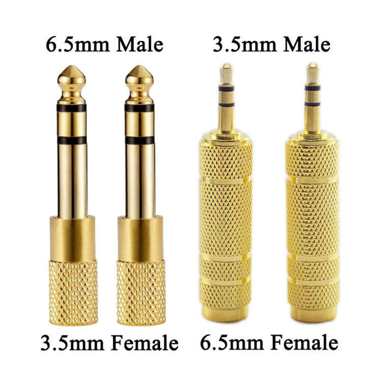 3.5mm Male to 6.5mm Female Jack Stereo Headphone Audio Adapter Home ...