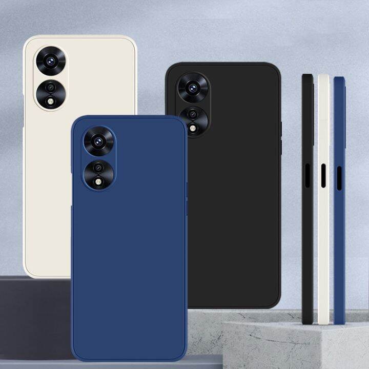 OPPO A78 5G 2023 A17 A17K A77s Liquid Silicon Case Phone Full Camera ...