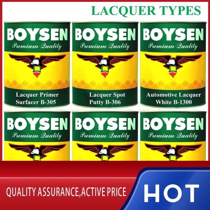 【Kailangan】 Boysen Lacquer Paints 1L Automotive White Primer Surfacer ...