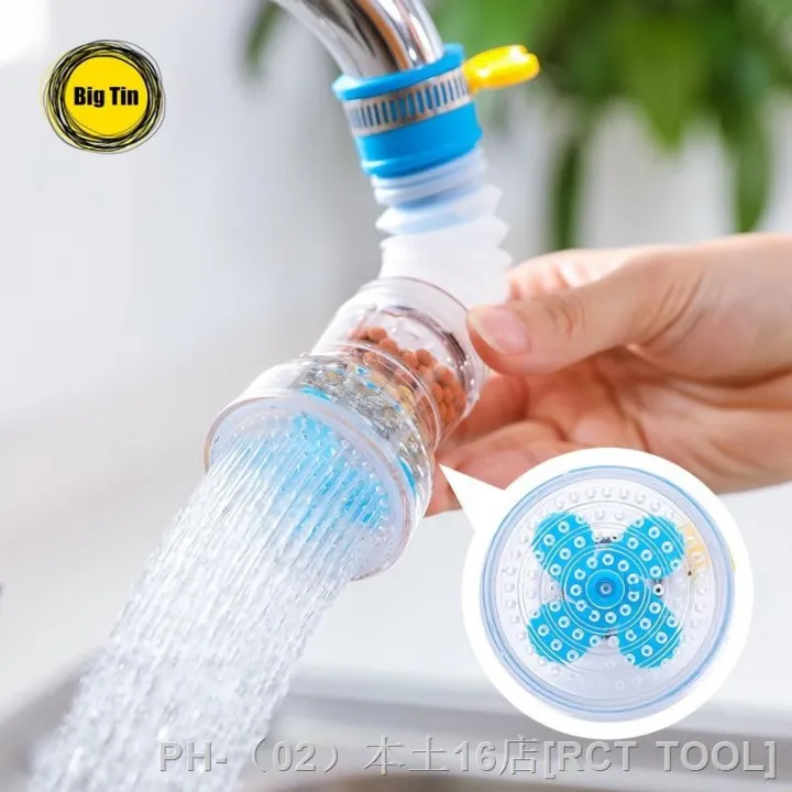 RCT TOOL BigTin Kitchen Faucet Shower Adjustable Water Filter ...