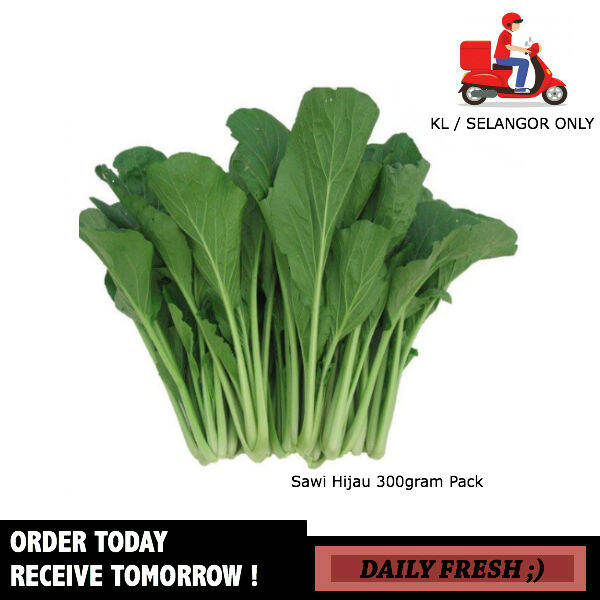 Fresh Sawi Hijau 300gram Pack Fresh Vegetables | Lazada