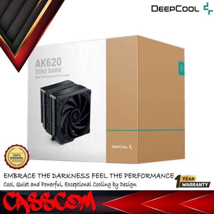 HSF DeepCool AK620 Zero Dark | Twin Tower 120mm Air CPU Cooler | Lazada Indonesia