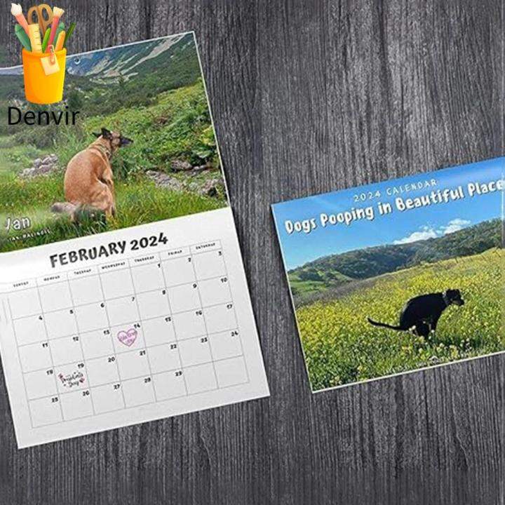 kalendar desk calendar 2024 ROBERTA 12Months 2024 Calendar Humor Art ...